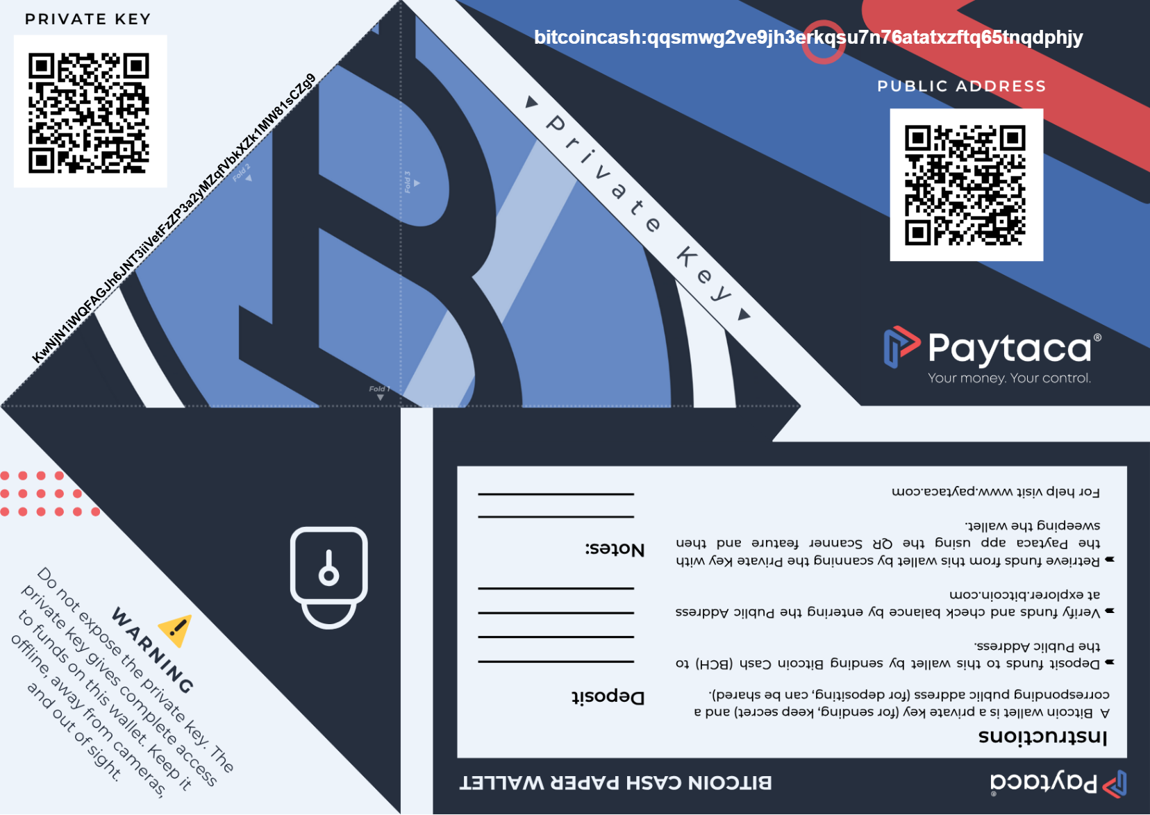 Paytaca Paper Wallet